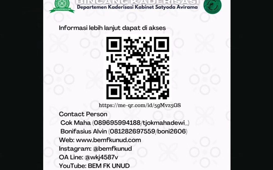 Bincang Kaderisasi 14 Maret 2023 (6) - BEM FK UNUD 2025 - Saptakarya Digdaya