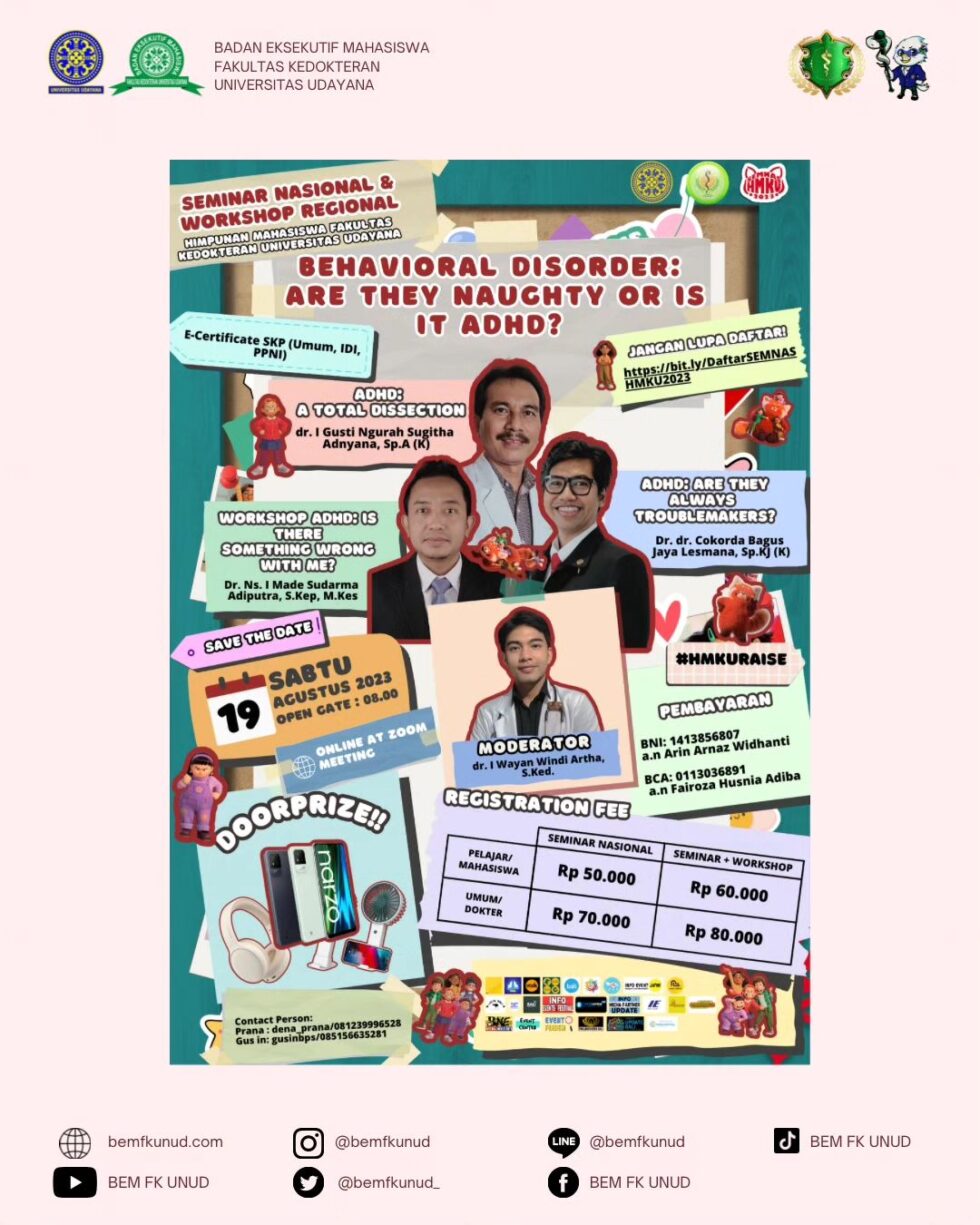 Seminar Nasional HMKU FK UNUD 2023 - BEM FK UNUD 2025 - Saptakarya Digdaya