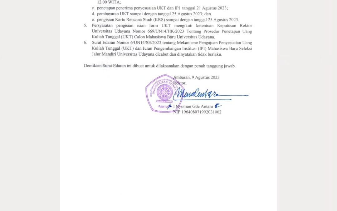 Mekanisme Pengajuan Penyesuaian UKT dan IPI Mahasiswa Baru Jalur ...