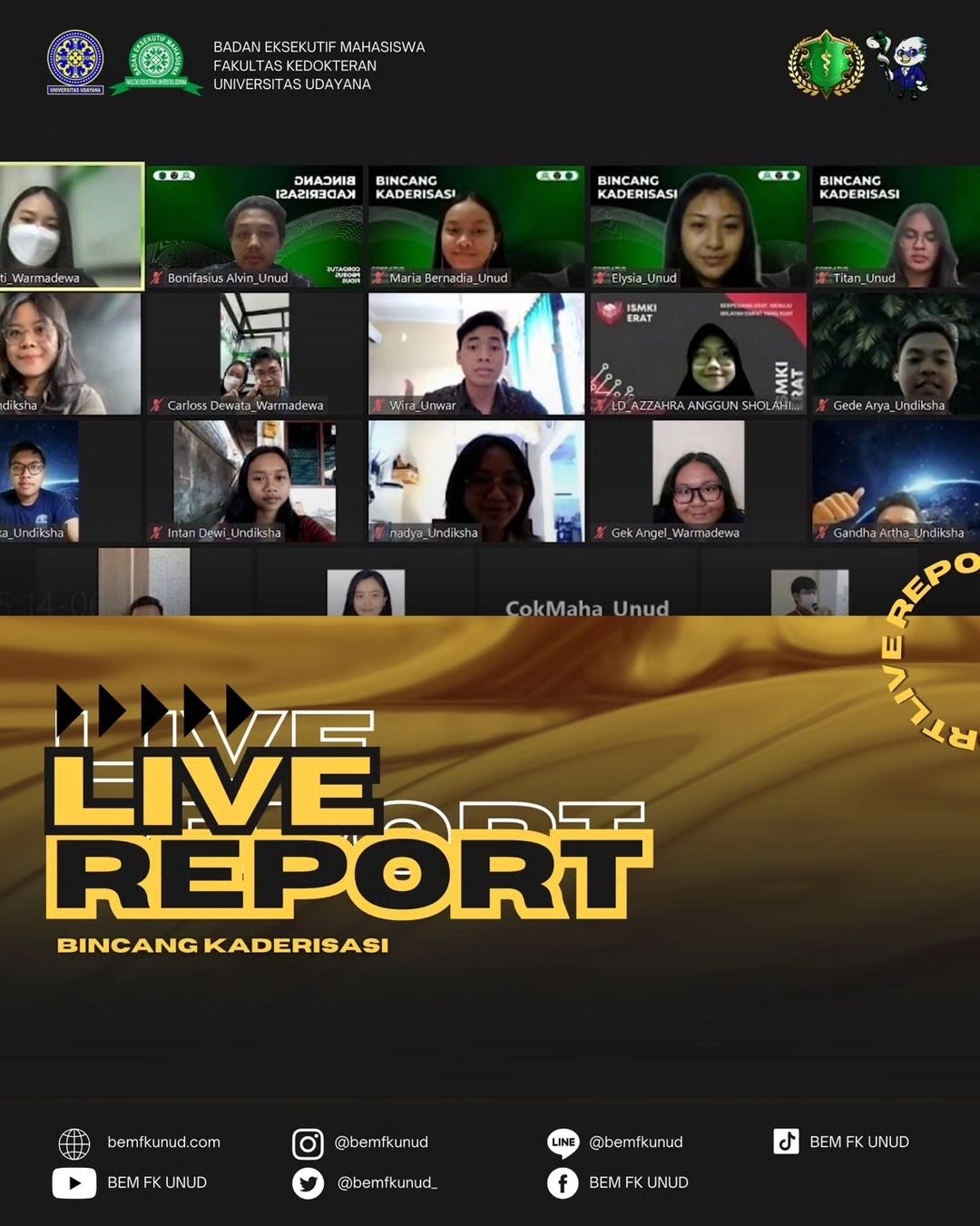 Bincang Kaderisasi 25 Juli 2023 - BEM FK UNUD 2025 - Saptakarya Digdaya