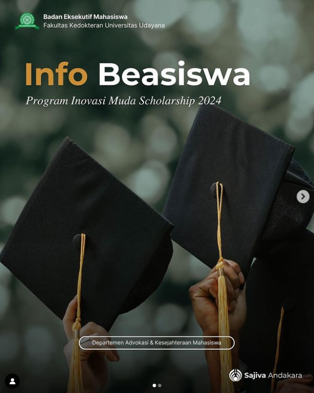 BEASISWA: Program Inovasi Muda Scholarship 2024 - BEM FK UNUD 2025 - Saptakarya Digdaya